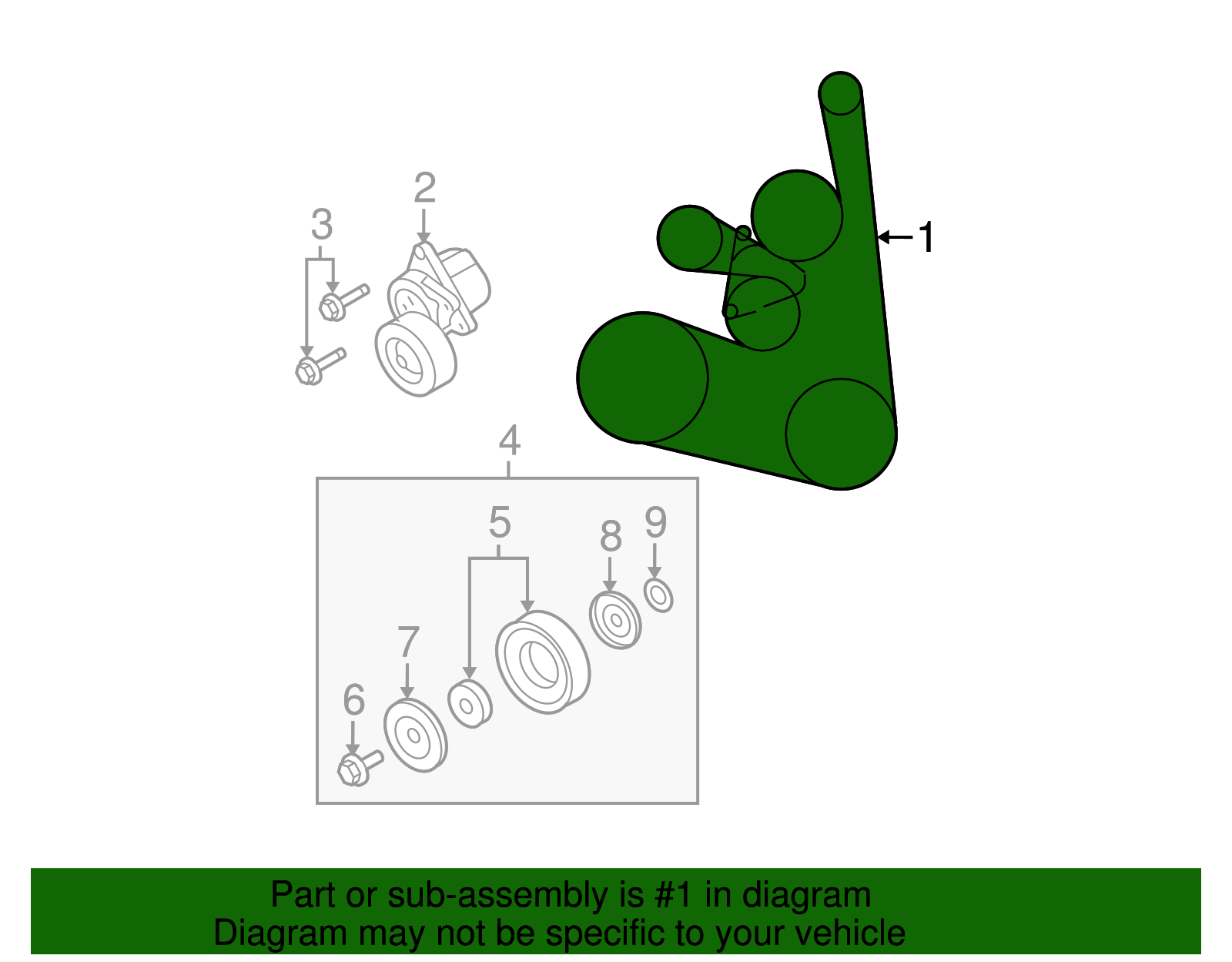 2008-2015 Nissan Serpentine Belt 11720-JG30B | Bill Kay Nissan Parts