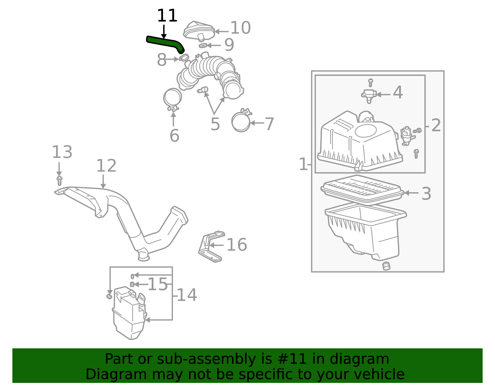 17894-AB010 - High-Quality Engine Air Intake Hose for 2002-2008 Toyota ...
