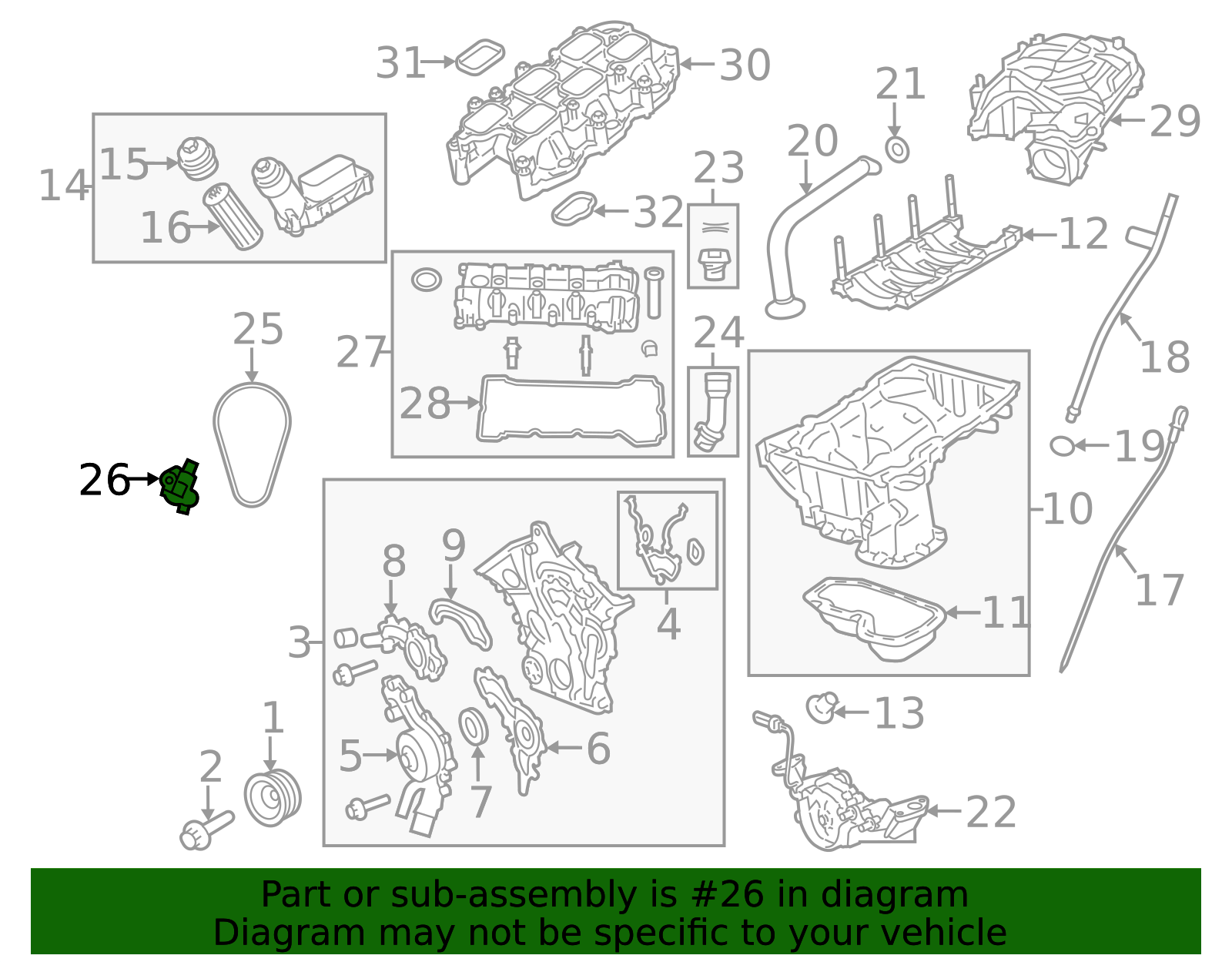 Engine Timing Chain Tensioner 05047891AA | Mopar Parts Canada