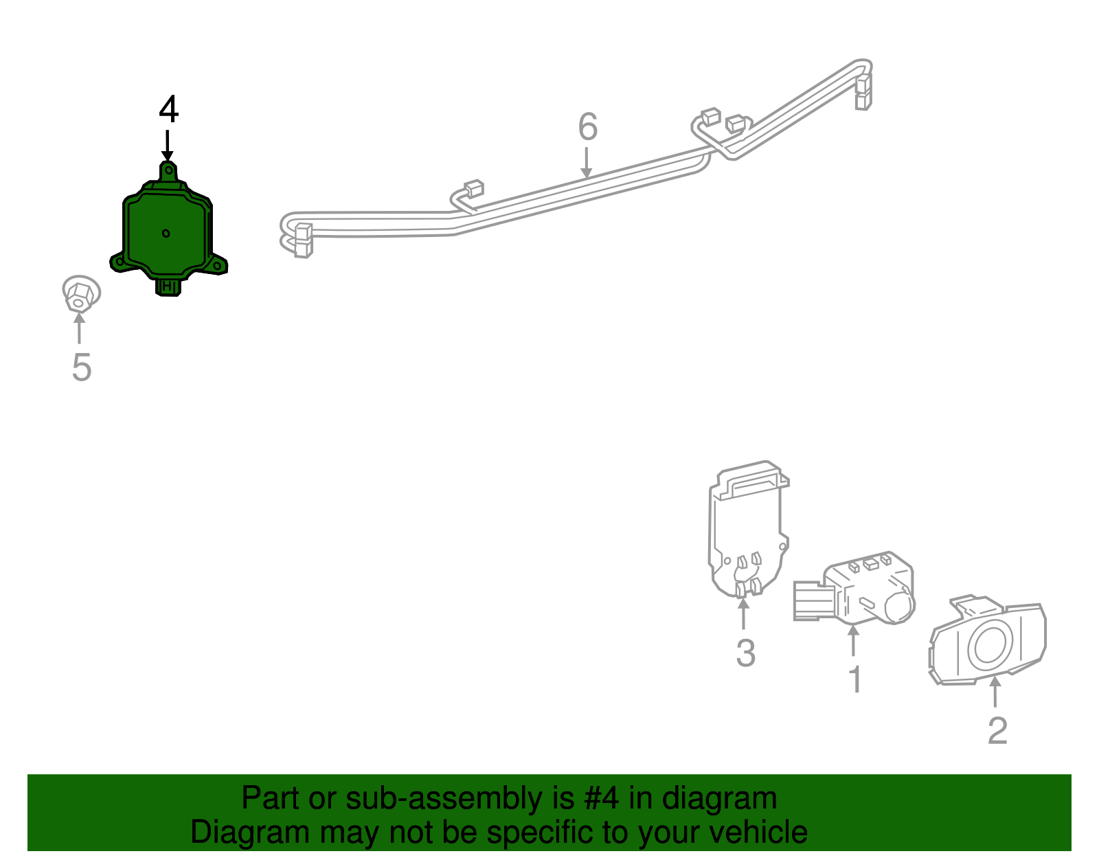 2020 Toyota Camry Blind Spot Radar 88162-06090 | Toyota Parts Center