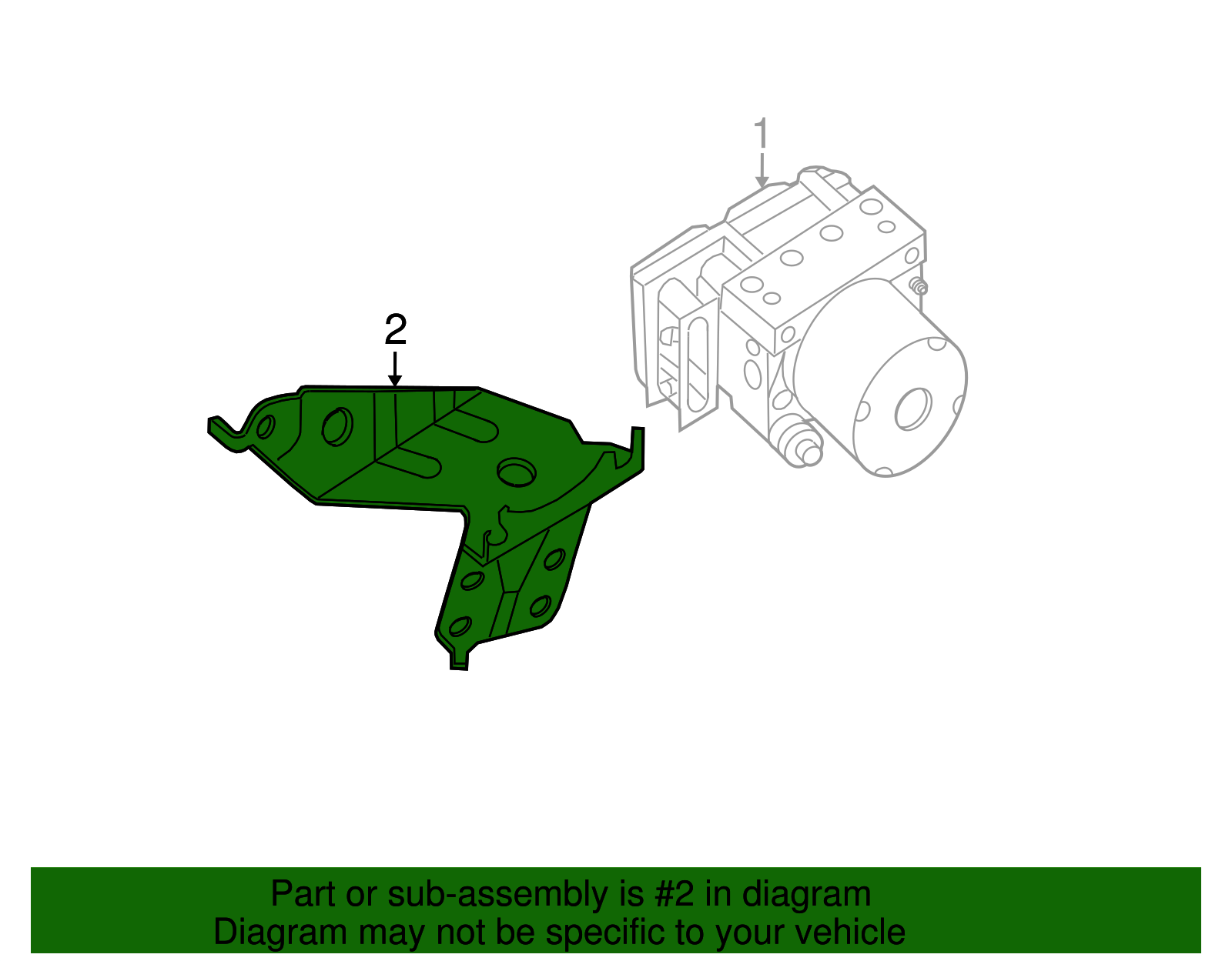 2013-2019 Nissan Sentra Mount Bracket 47840-3DA0A | Nissan Parts Central