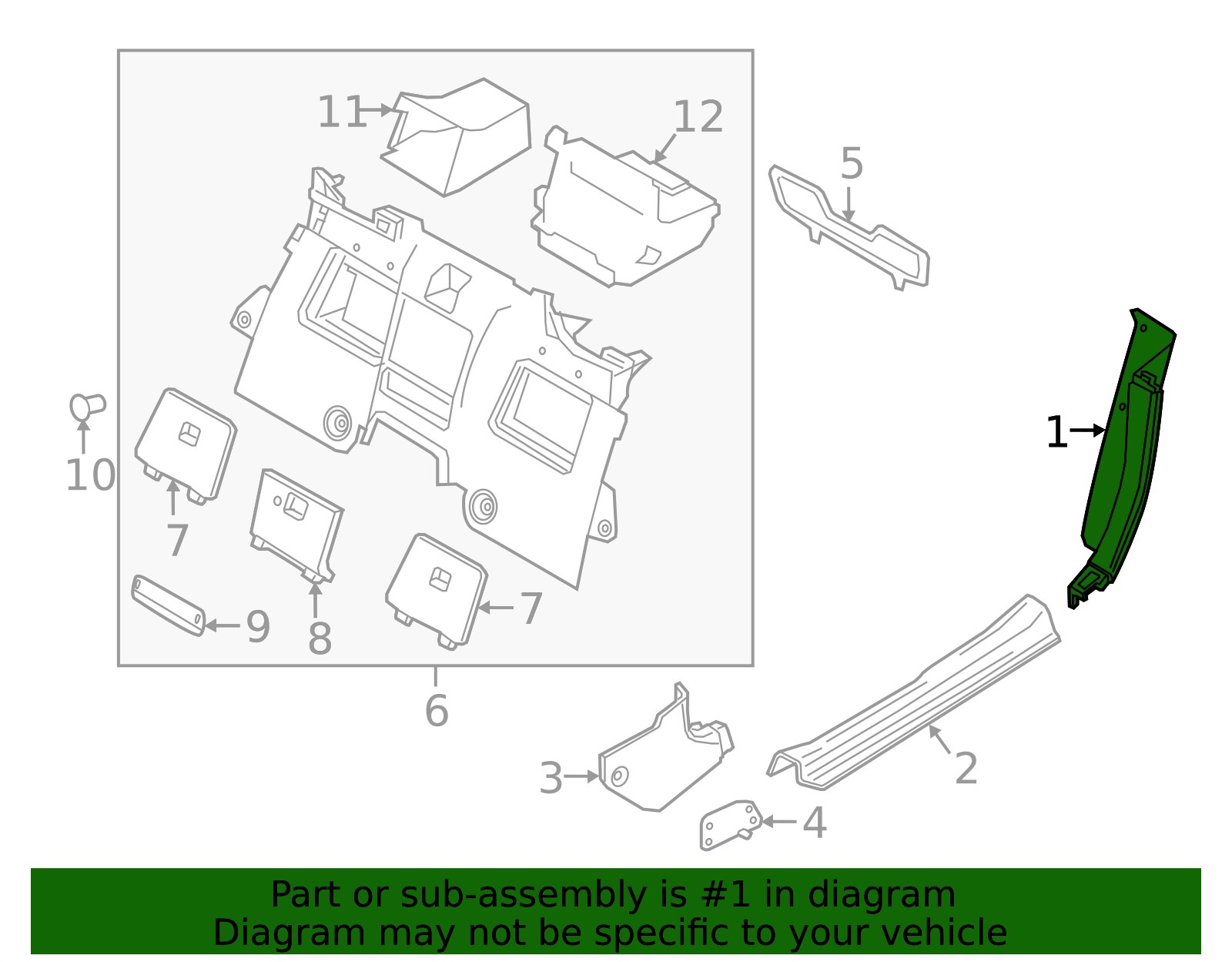 N248-68-770A-02 - Rear Trim - 2017-2020 Mazda MX-5 Miata | Mazda Parts ...
