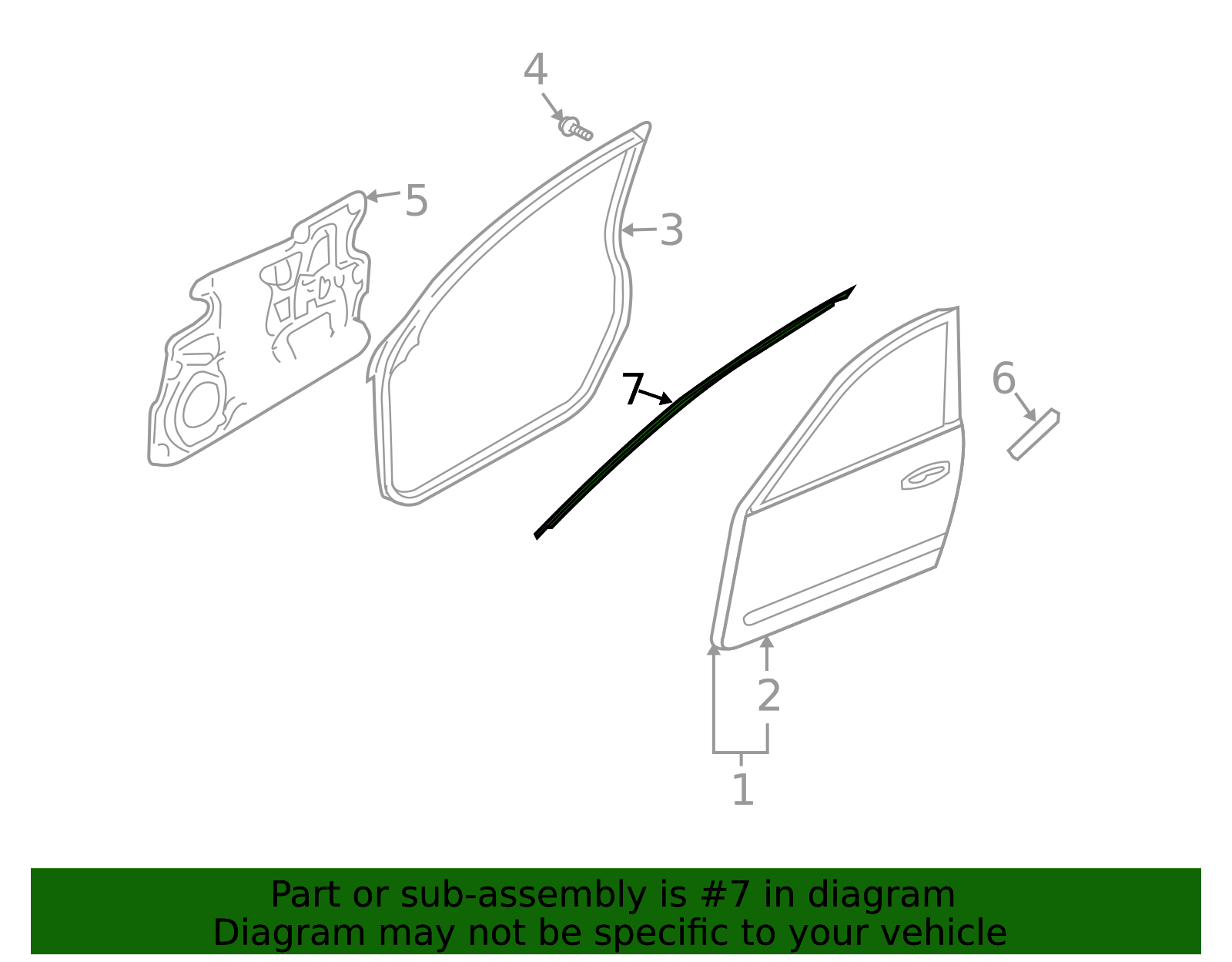 80283-CL70A - High-Quality Door Window Molding for 2003-2008 INFINITI ...