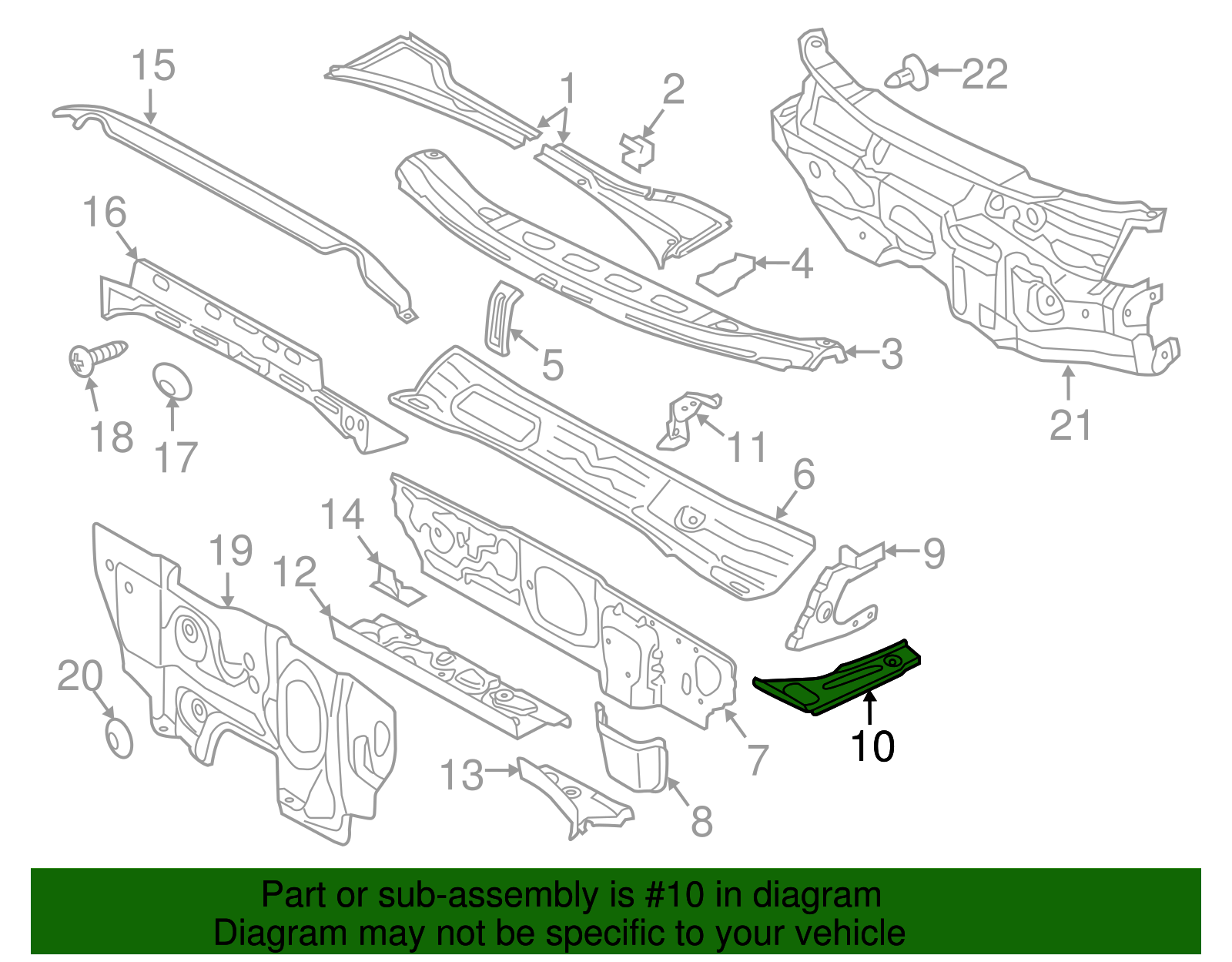 2015-2019 Volkswagen Filler Plate 5Q0-804-911 | OEM Parts Online