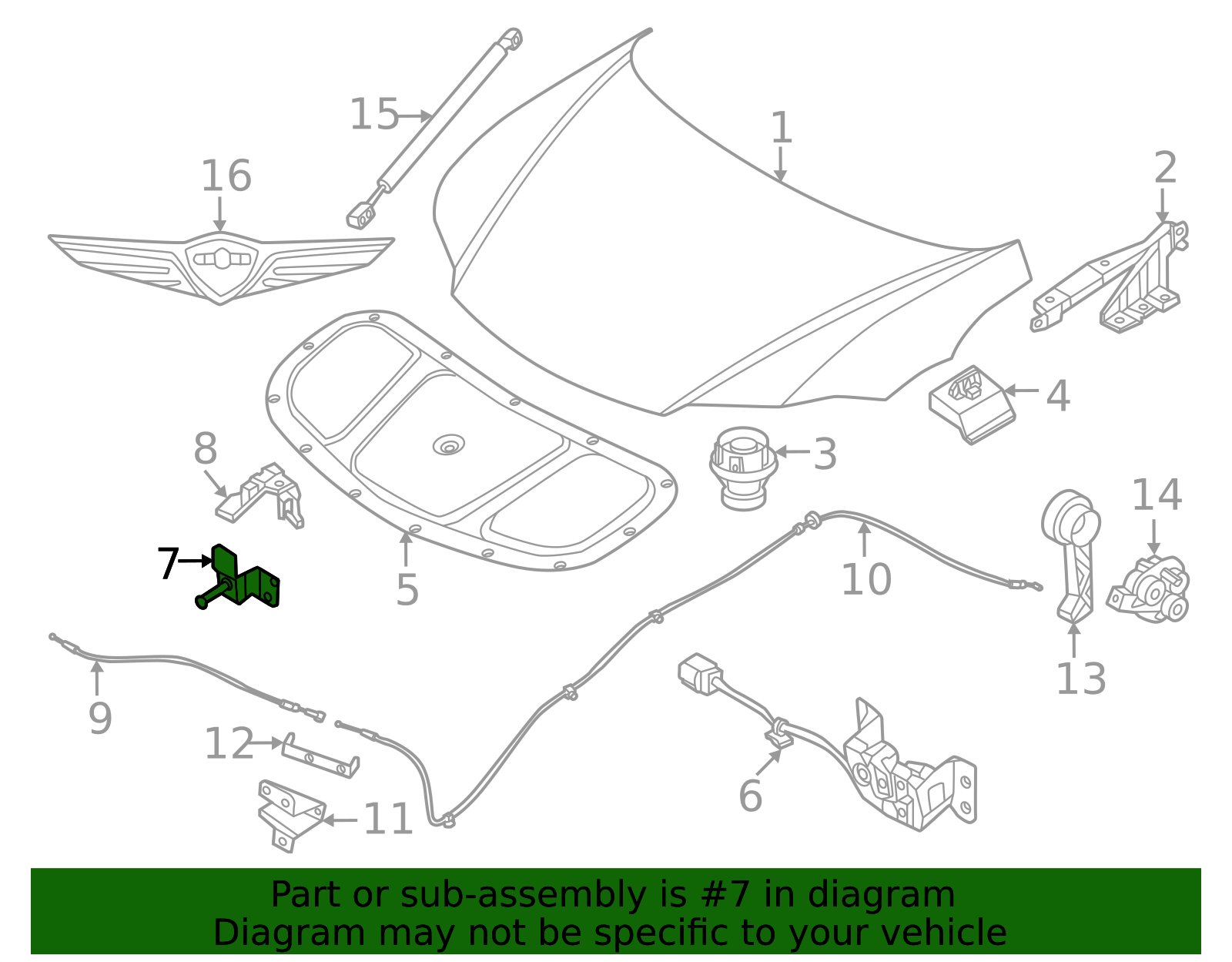 81150-CU000 - High-Quality Catch for 2023-2025 Genesis GV60 ...