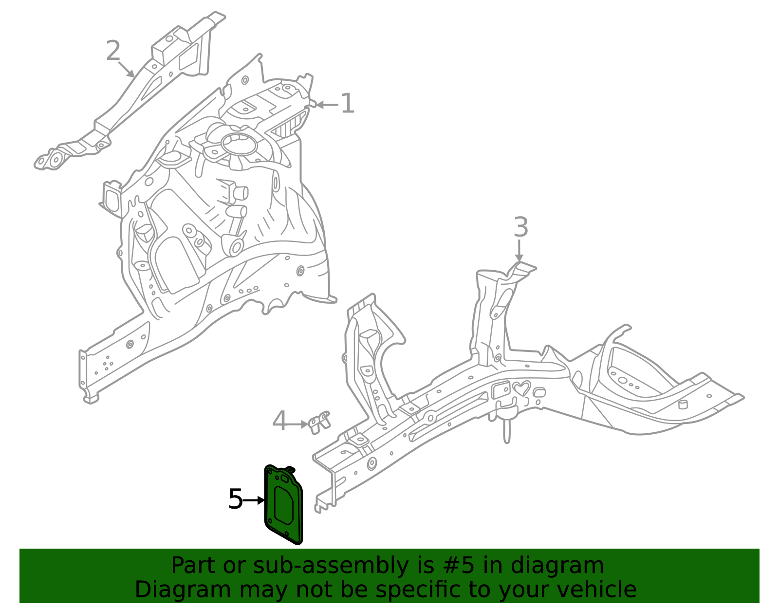 64615-Q4000 - Extension Lower Bracket 2019-2022 Kia Niro EV | Kia.Parts ...