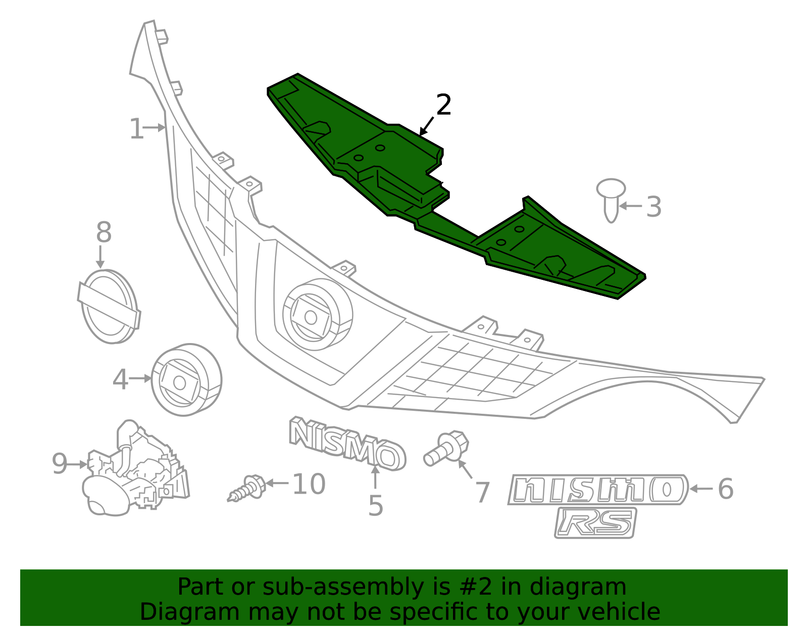 2015-2017 Nissan Juke Sight Shield 62078-4FT0A | Bill Kay Nissan Parts