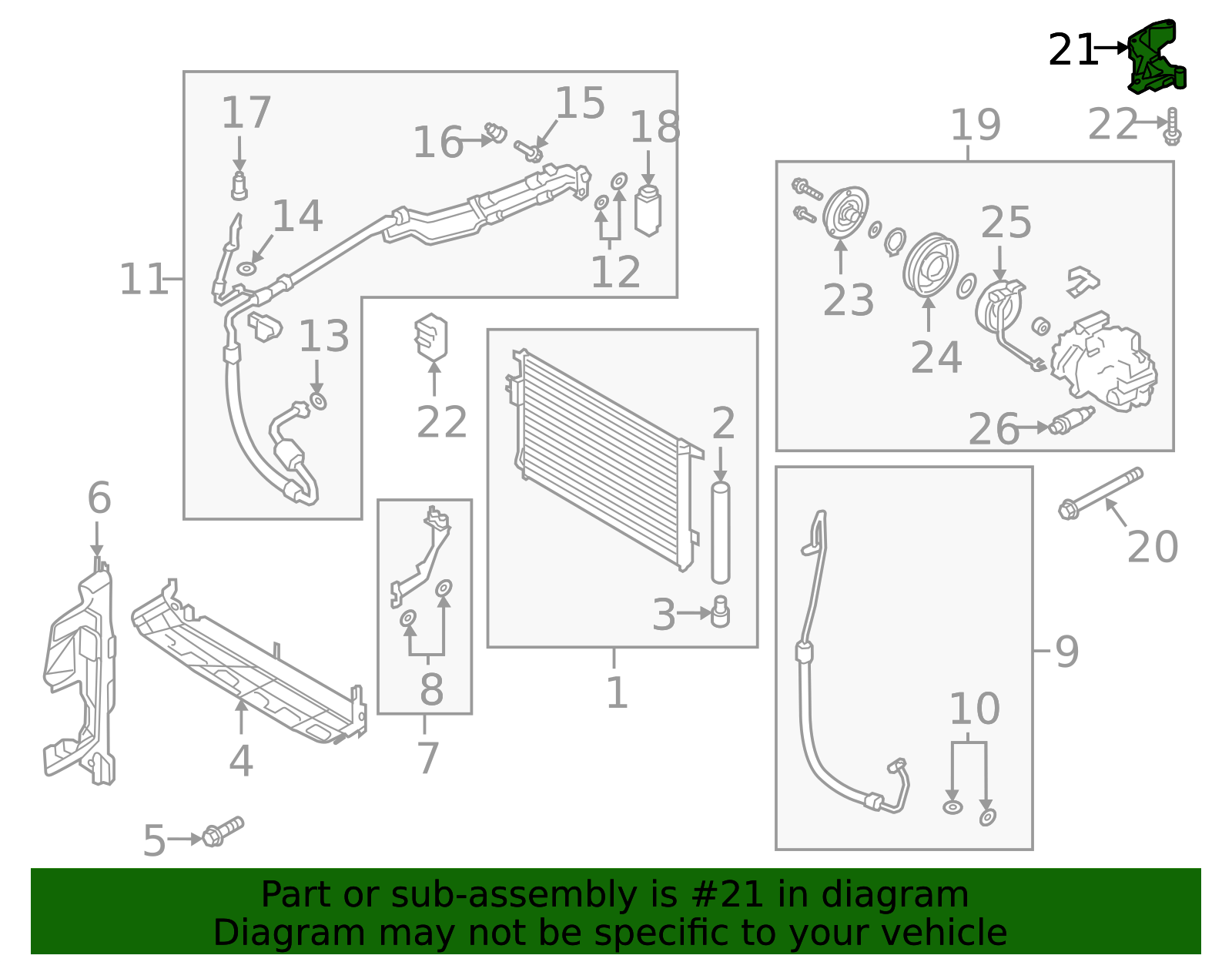 Hyundai - 25253-2S100 - Mount Bracket - 2021-2025 Hyundai Santa Fe ...