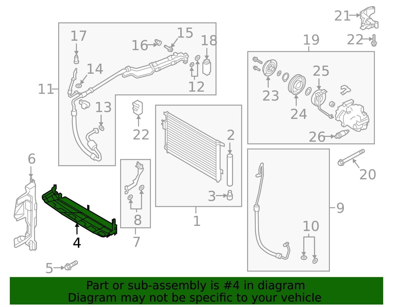 29150-S1600 - High-Quality A/C Condenser Duct for 2021-2023 Hyundai ...
