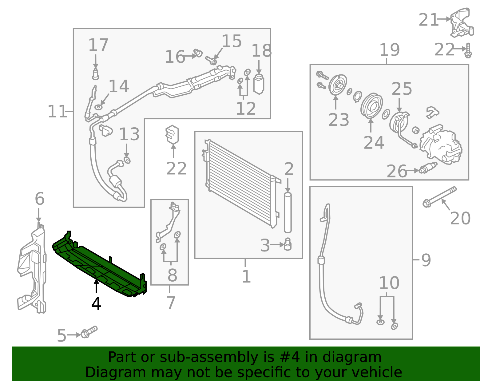 29150-S1100 - High-Quality A/C Condenser Duct for 2021-2023 Hyundai ...