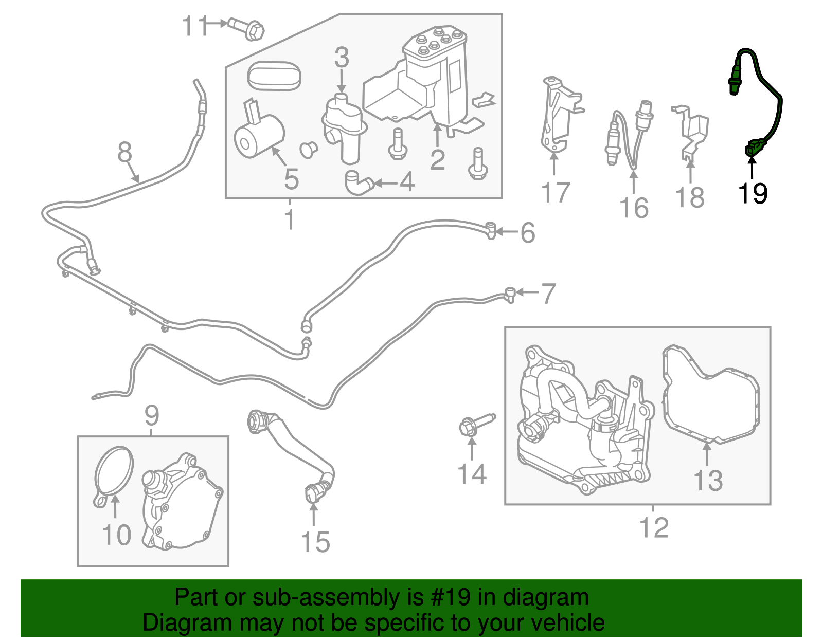 2012-2015 Land Rover | Oxygen Sensor | LR028931 | Express Land Rover Parts