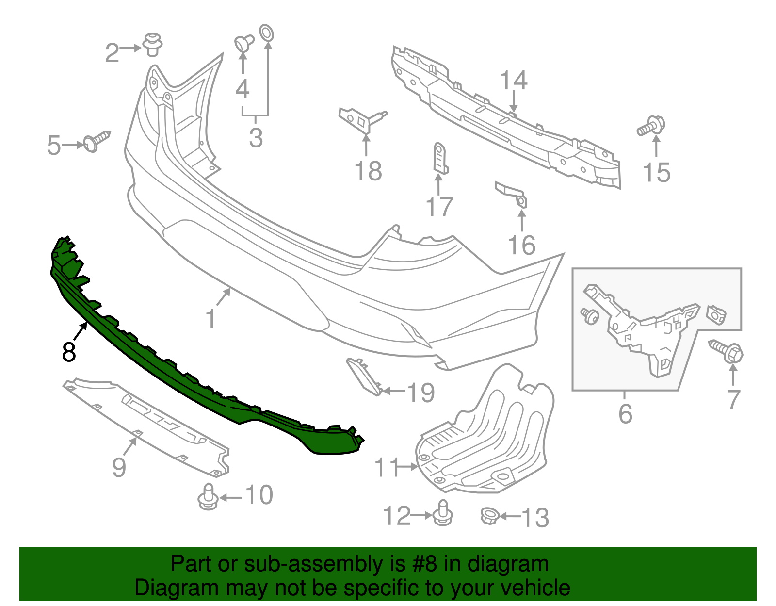 2018-2019 Hyundai Sonata Lower Cover 86612-C2800 | QuirkParts