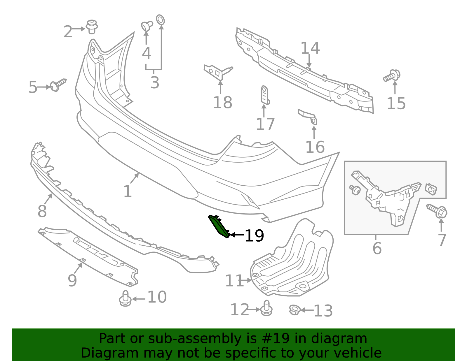 2018-2019 Hyundai Sonata Reflector 92405-C1500 | QuirkParts