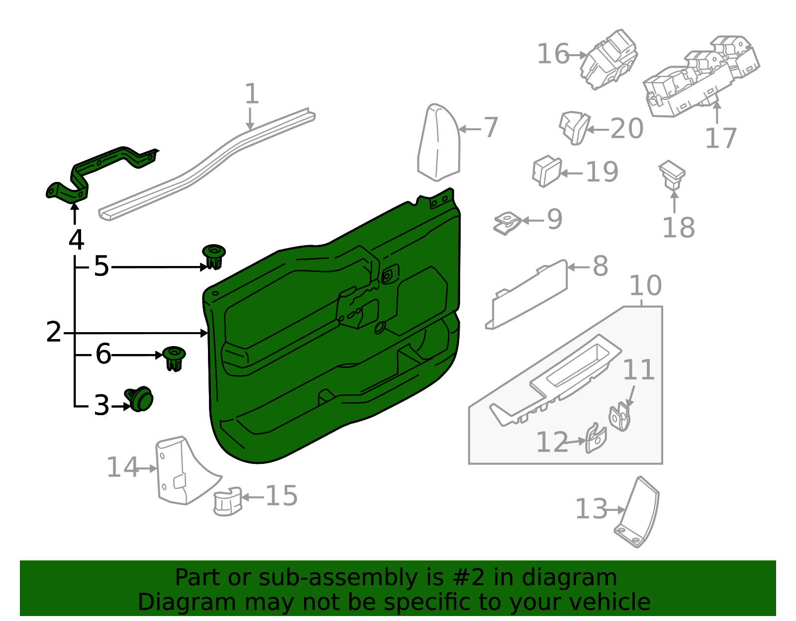2024-2025 Ford F-150 Door Trim Panel RL3Z-1623943-EA | Awesome Parts Ford