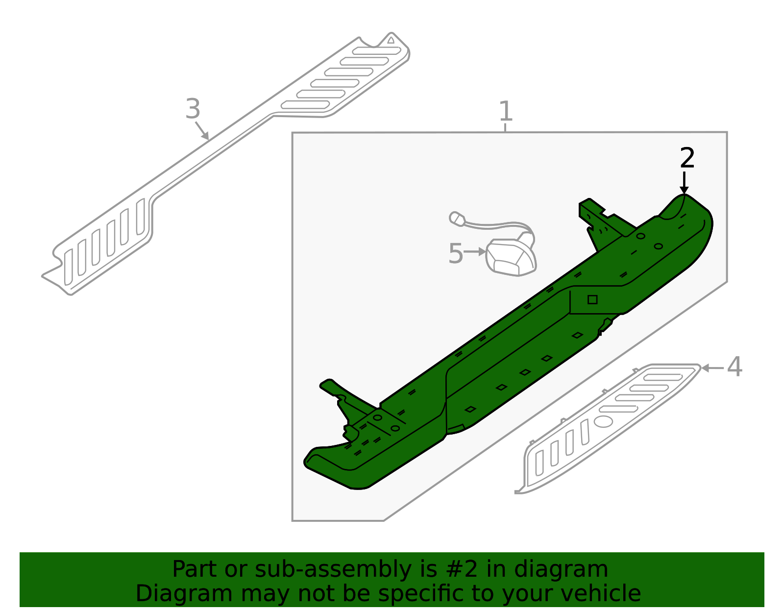 85030-9BF1E - Bumper Face Bar - 2013-2021 Nissan Frontier | Nissan OEM ...
