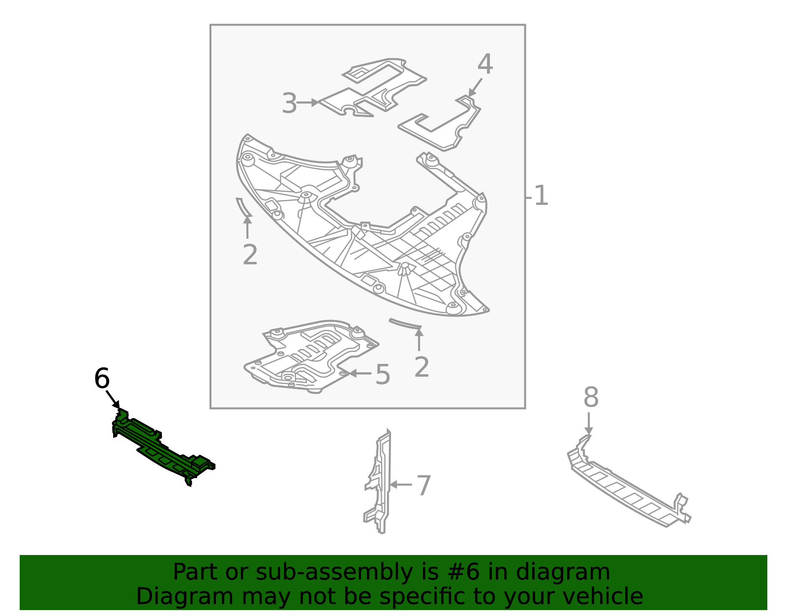 29135-P4000 - Air Guide 2021-2024 Kia Sorento | Kia.Parts Store