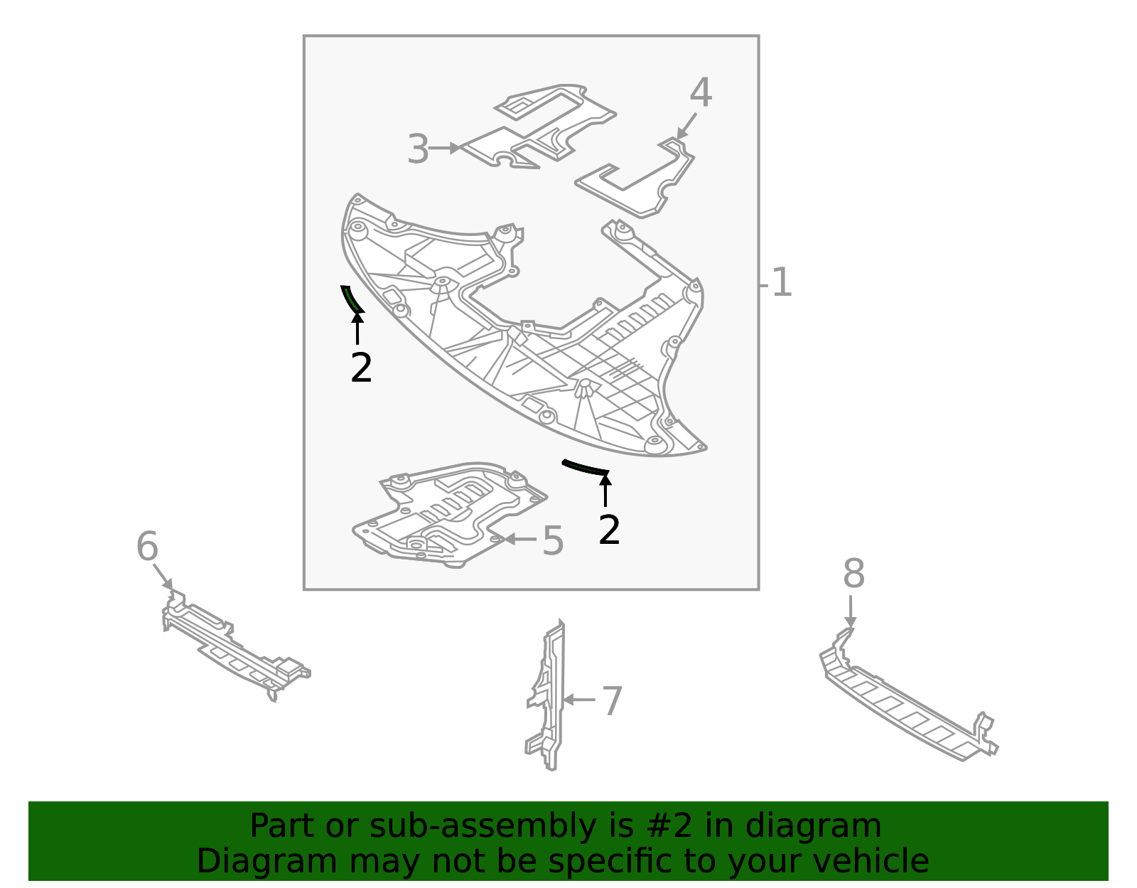 29112-P2200 - Under Cover Pad 2021-2025 Kia Sorento | Kia.Parts
