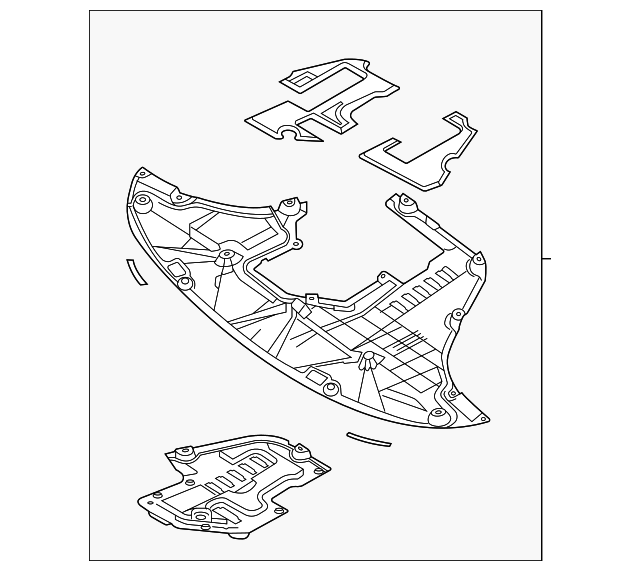 2021-2025 Kia Sorento Under Cover 29110-P2000 | OEM Parts Online