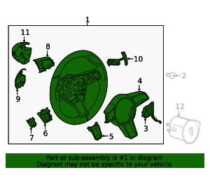 971-419-091-TD-A34 - 2018-2023 Porsche Panamera - Steering Wheel ...
