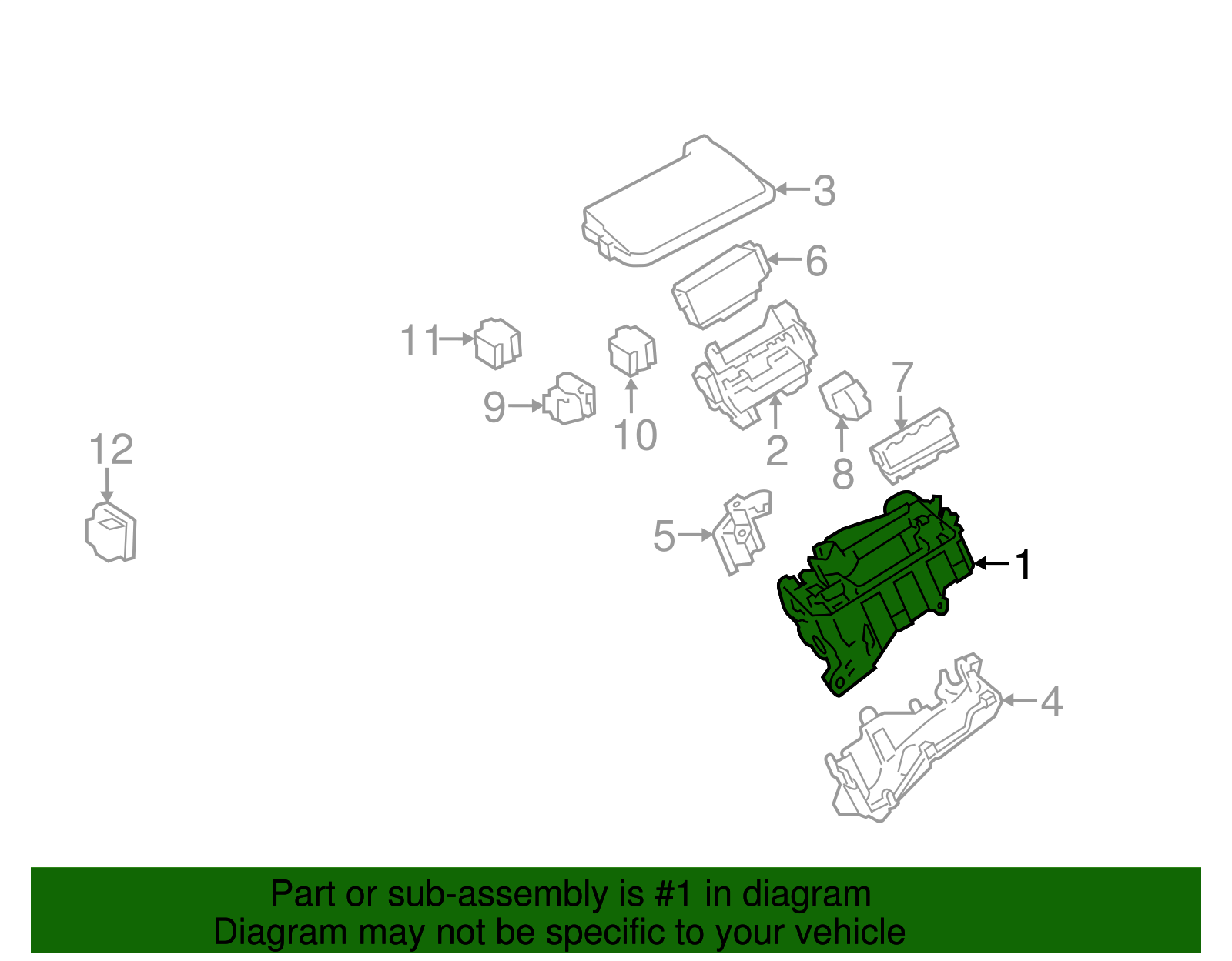 2010-2012 Toyota Relay Box 82741-75010 | Toyota Parts Center