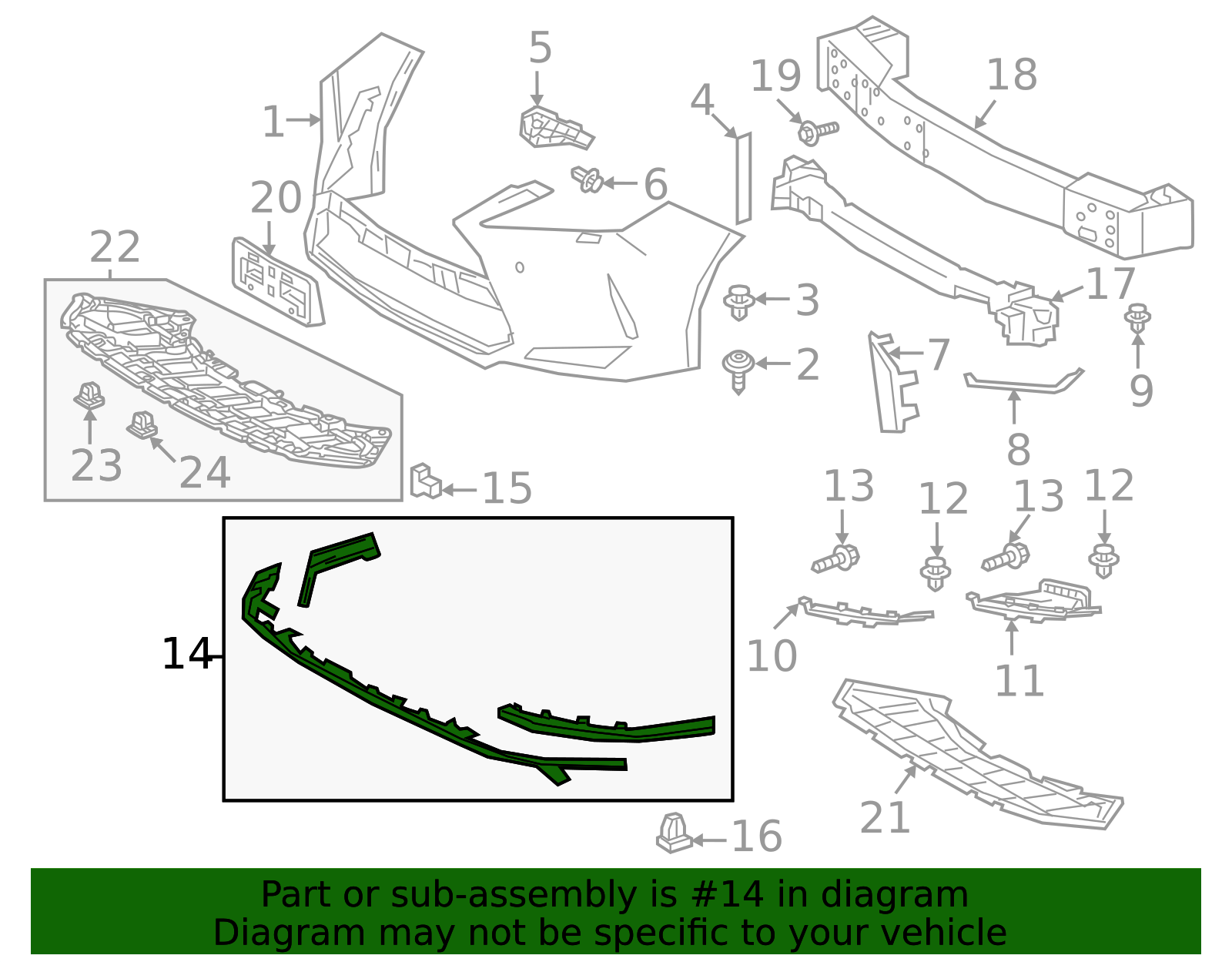 52102-0E020 - Front Spoiler 2020-2022 Lexus | Lexus Parts Outlet