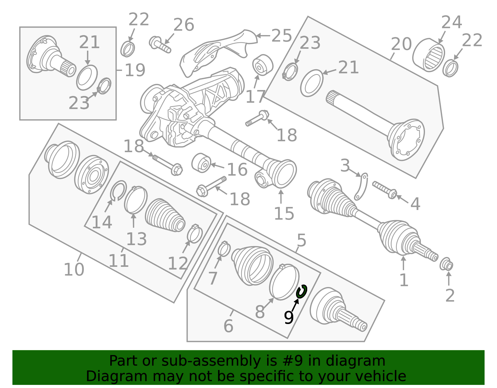 2011-2026 Porsche Outer Joint Assembly Retainer Ring N-911-811-01 | Parts
