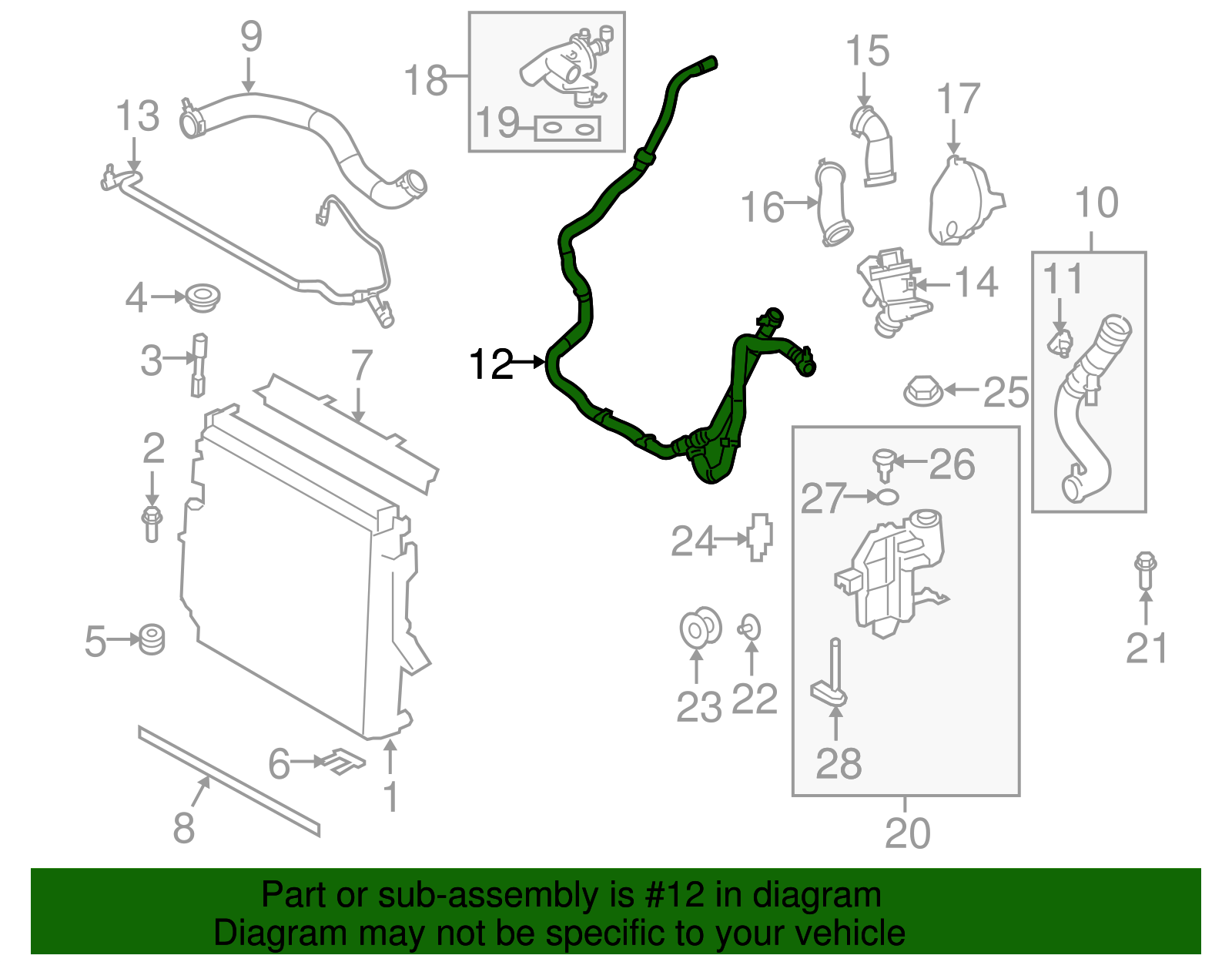2010-2014 Land Rover Hose & Tube Assembly LR013693 | OEM Parts Online