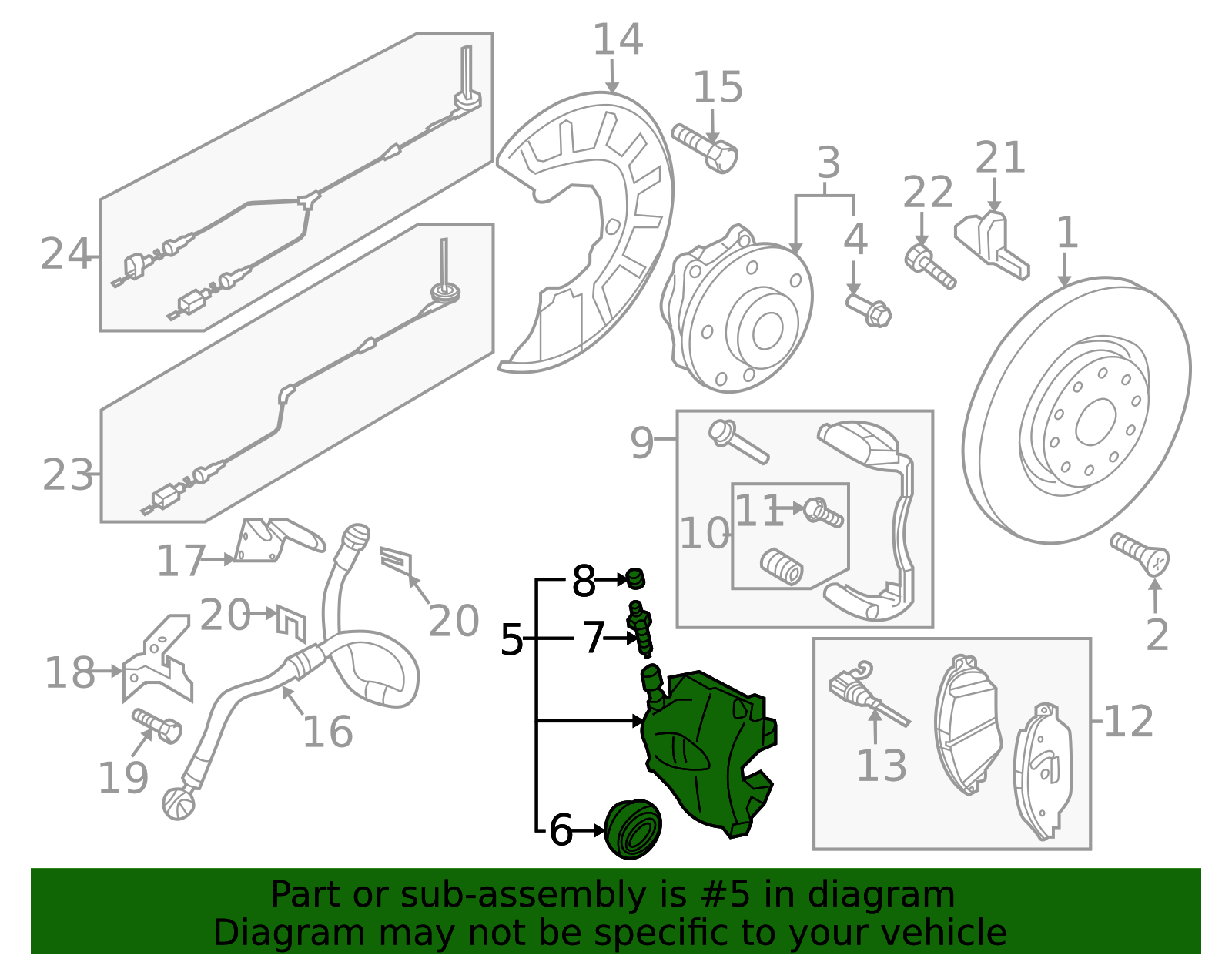 3C0-615-123 - Disc Brake Caliper 2012-2025 Volkswagen | OEM VW Parts Haus