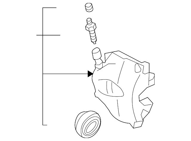 3C0-615-124 - Disc Brake Caliper 2012-2024 Volkswagen | Wolfsburg Parts ...