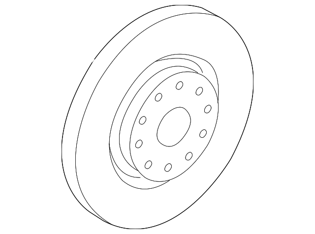 2018-2025 Volkswagen Disc Brake Rotor 5QN-615-301-A | OEM Parts Online