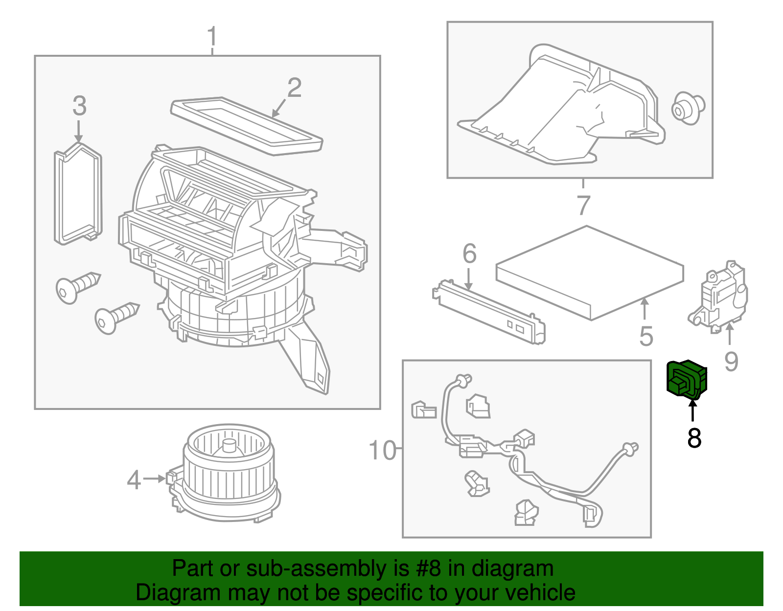 OEM 2016-2022 Honda Blower Motor Resistor 79330-TY0-941 | Honda ...