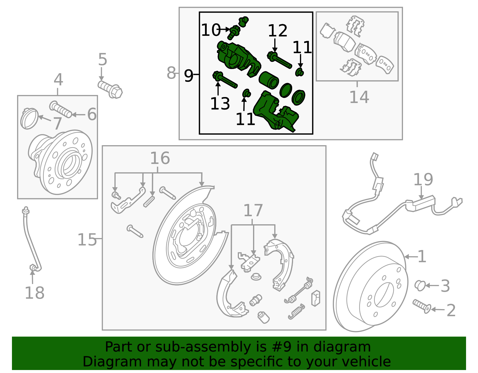 2017-2022 Kia Sportage | Disc Brake Caliper | 58310-D9A75 | Kia Auto Parts