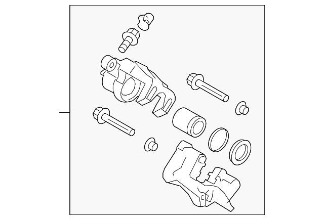 2017-2022 Kia Sportage | Disc Brake Caliper | 58310-D9A75 | Kia Auto Parts