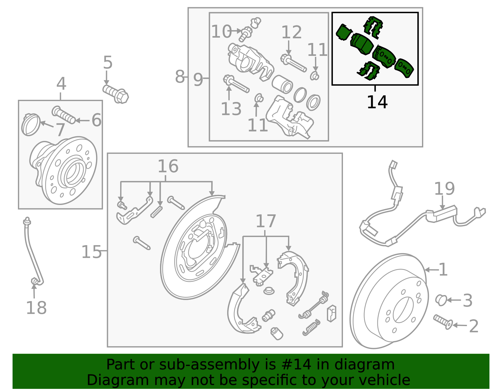 58302-D3A00 - Brake Pads Rear 2016-2022 Kia Sportage | Kia.Parts Store