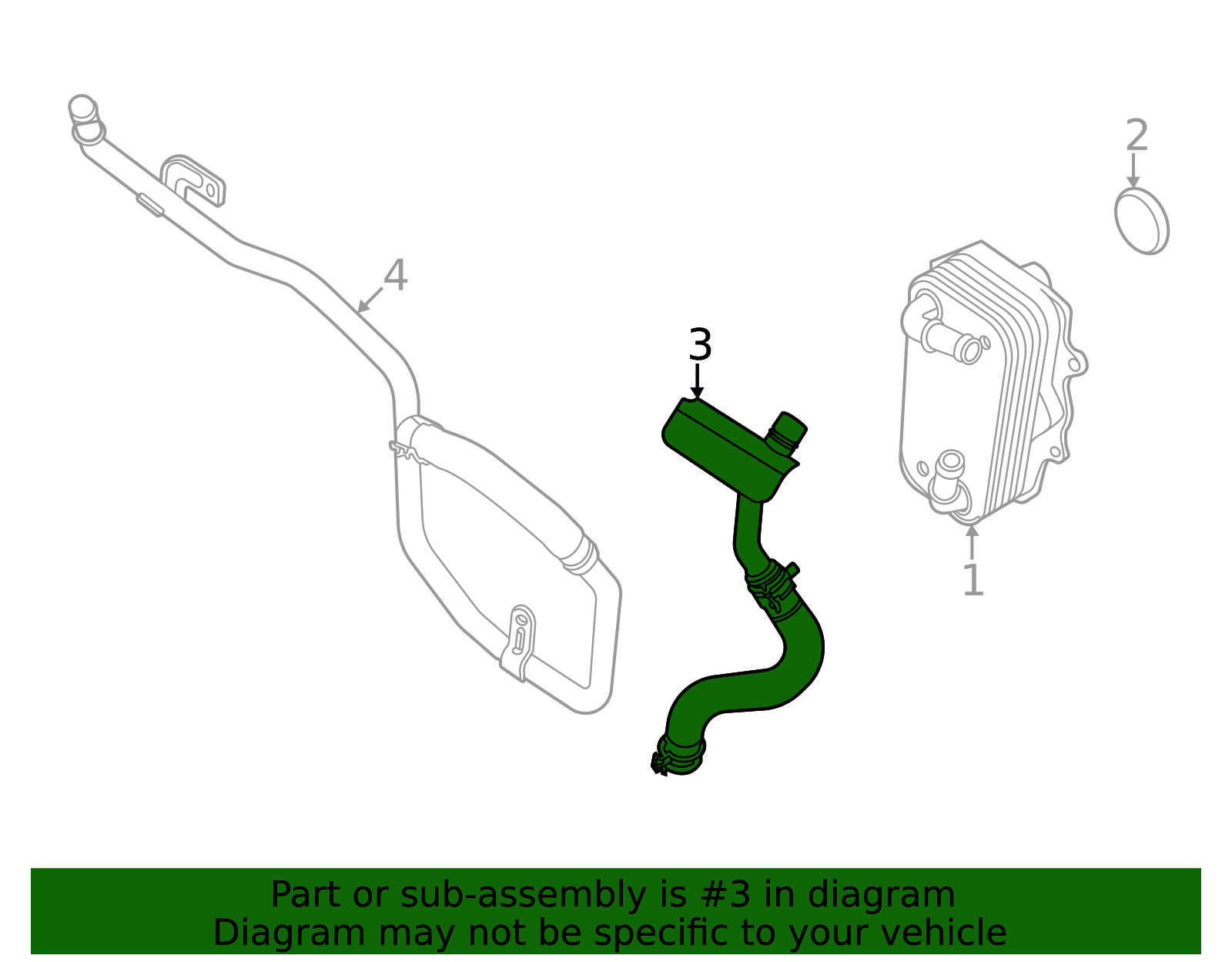 2021-2026 Ford Engine Coolant Hose LC2Z-6K743-A | OEM Parts Online