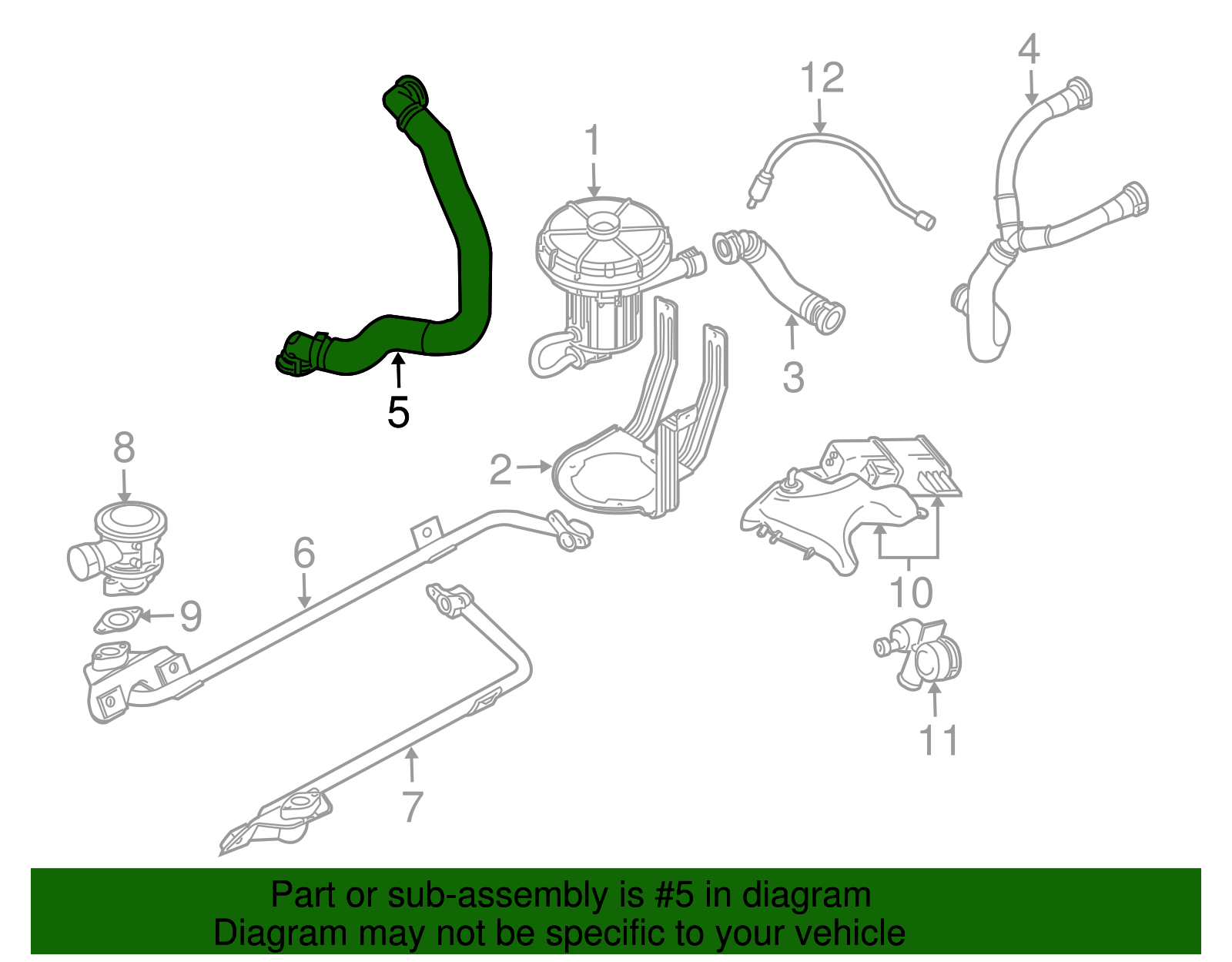 2002-2008 BMW 2002-2008 BMW - Suction Pipe 11-72-7-508-268 | BMW Parts ...