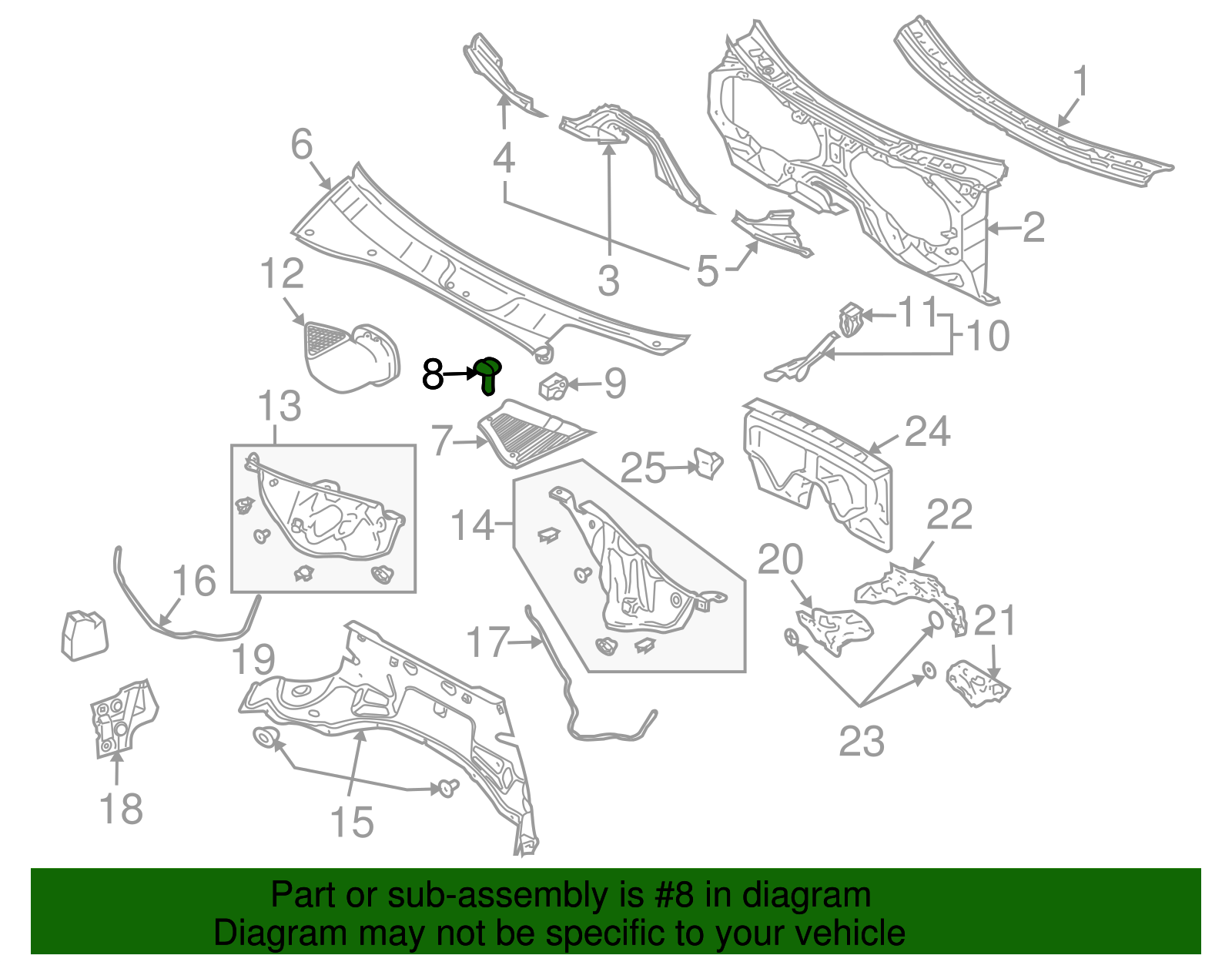 2003-2010 Porsche Cayenne Cover Plate Clip 955-572-710-00 | Sunset ...