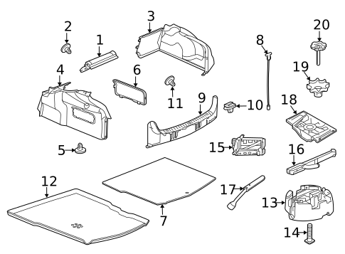 Interior Trim - Rear Body for 2025 Chevrolet Silverado 2500 HD ...
