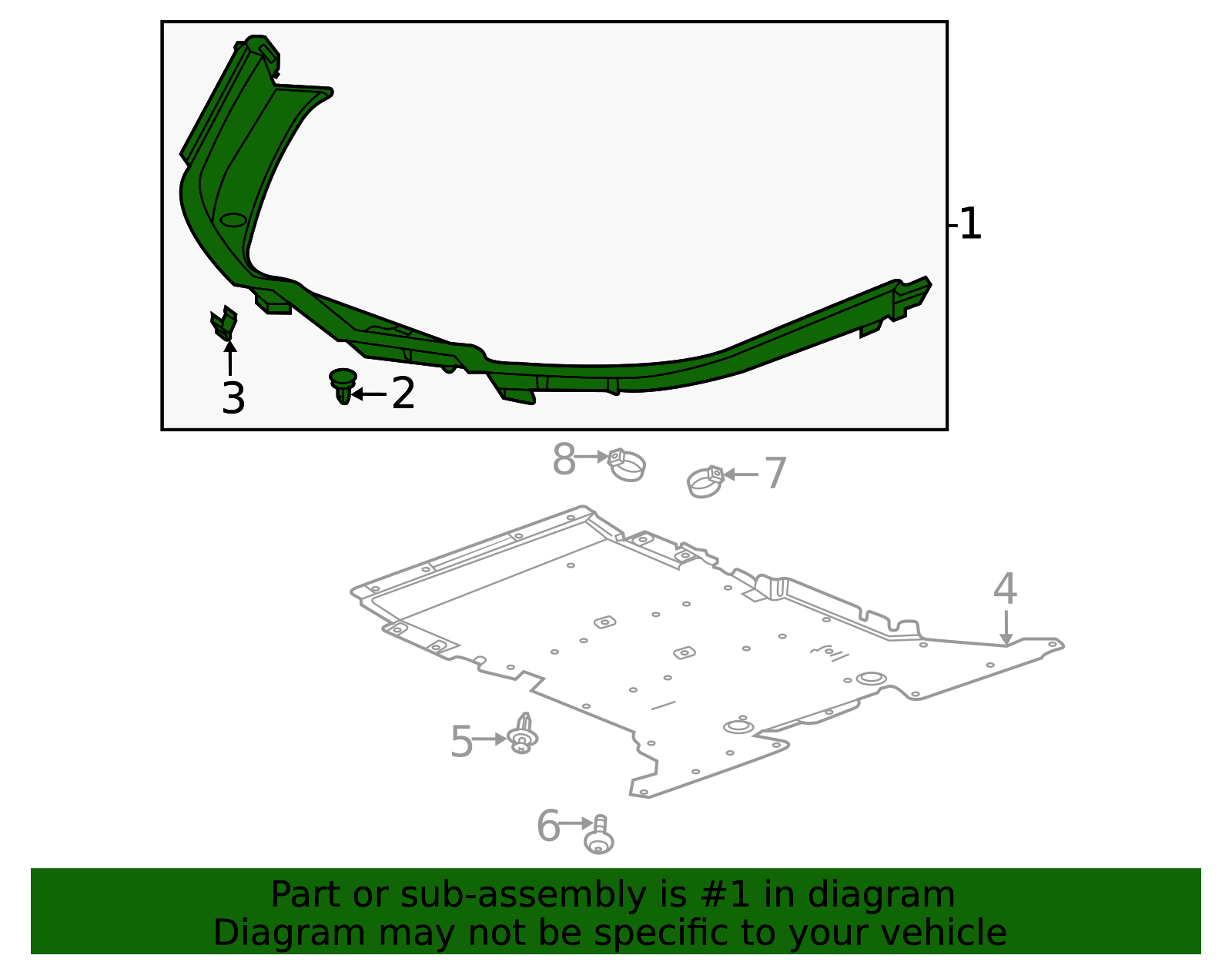 GM Parts | (84732136) - Front Compartment Front Sight Shield | GM Parts ...