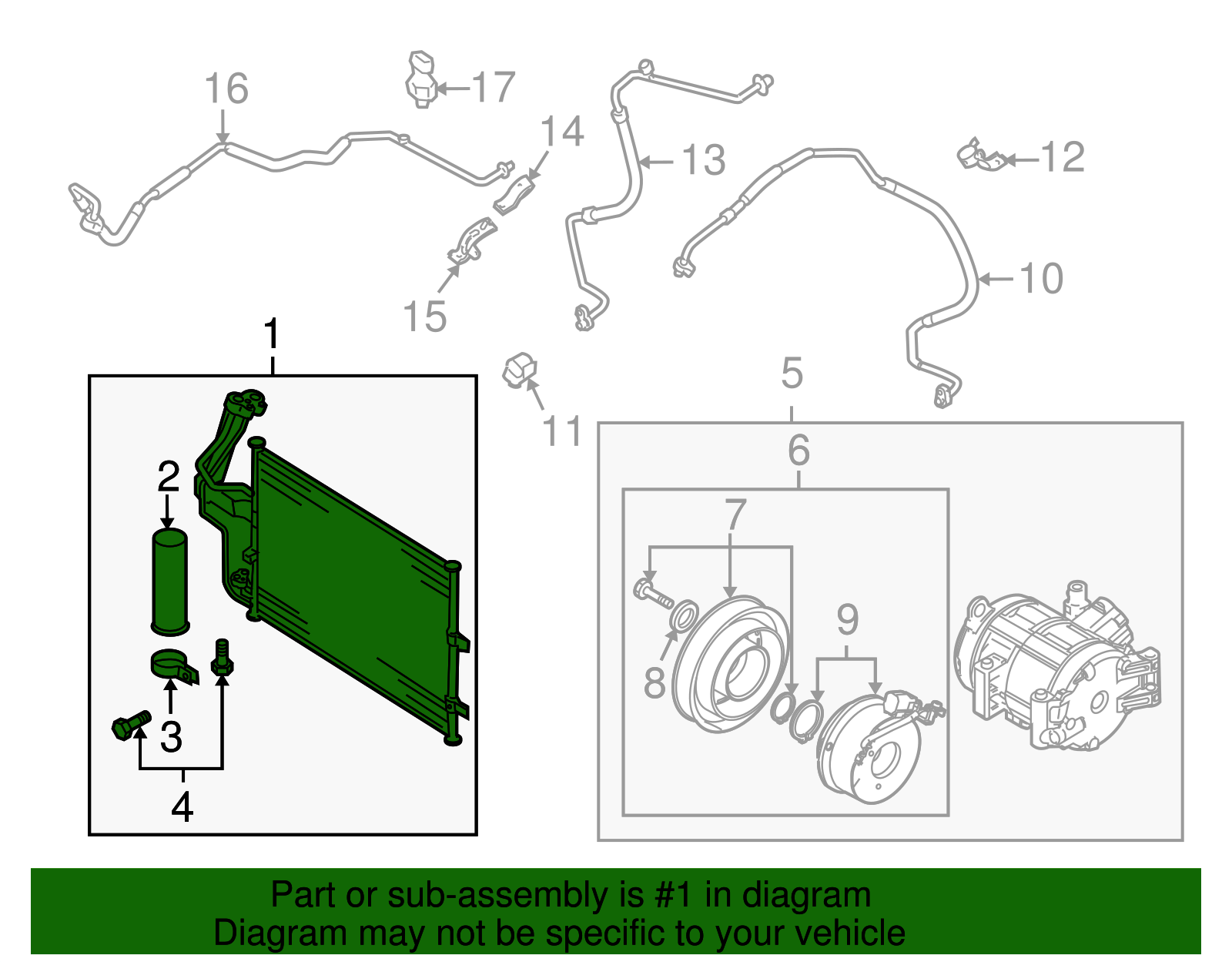 2010-2013 Mazda 3 Condenser Assembly BBP2-61-480C | OEM Parts Online