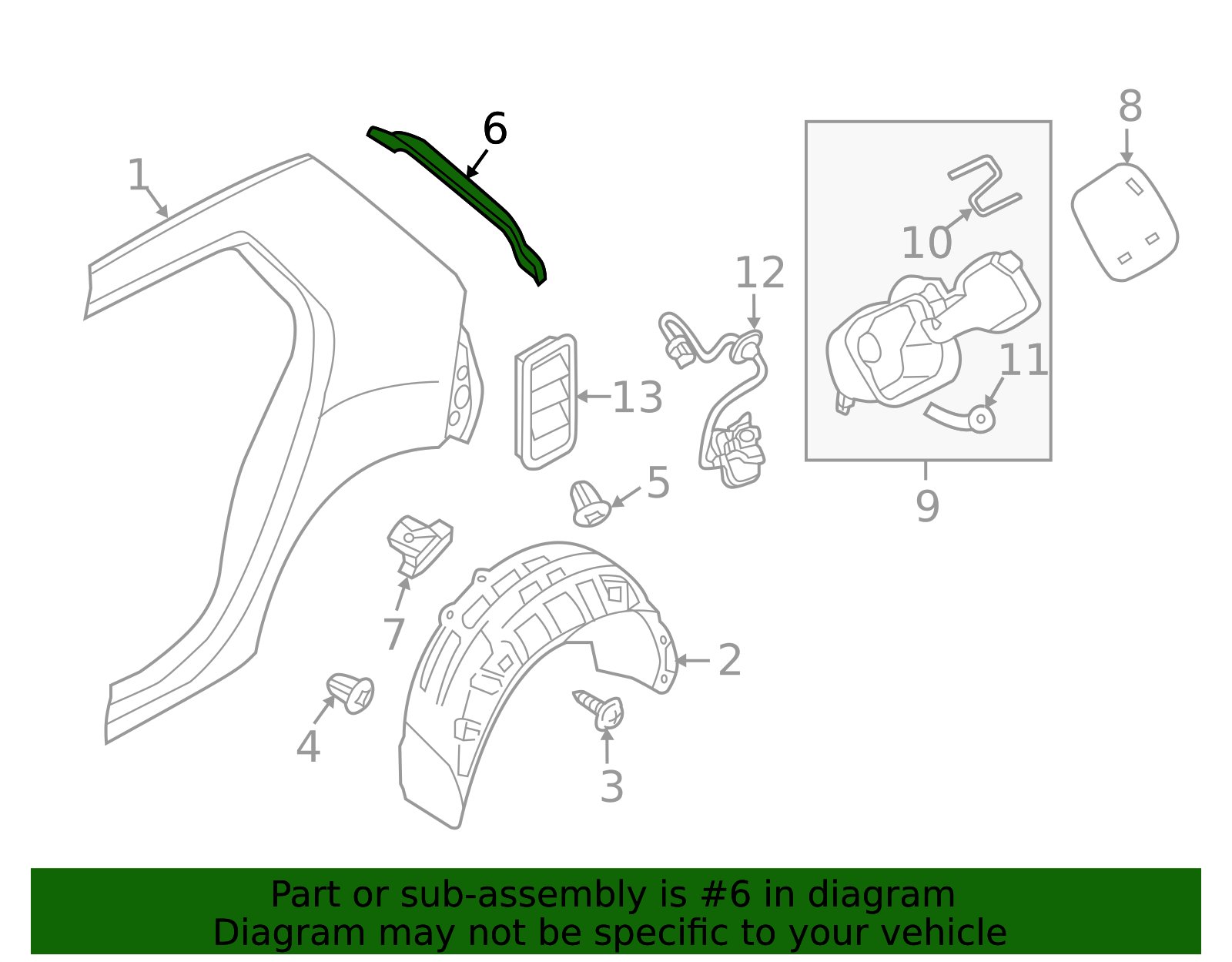 5G6-809-642-B - Drip Channel 2015-2021 Volkswagen | Wolfsburg Parts Direct