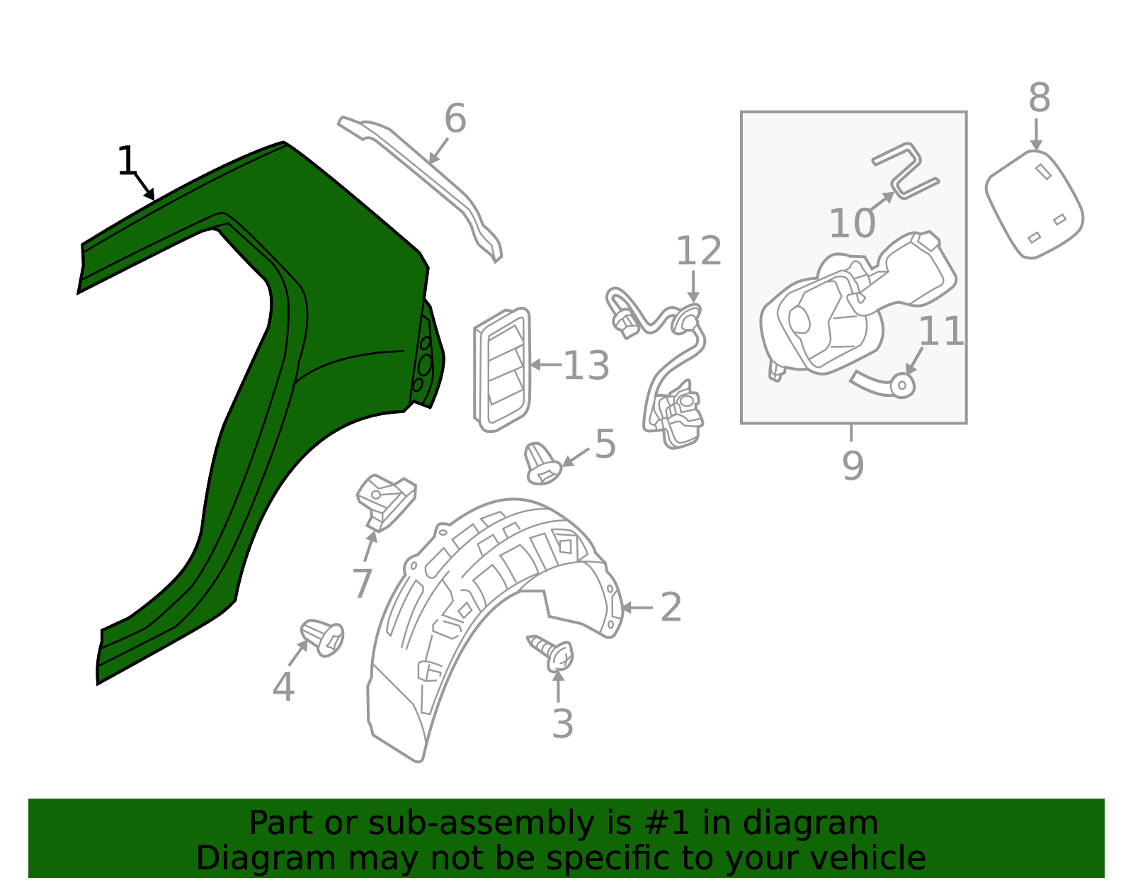 2015-2021 Volkswagen Quarter Panel 5G4-809-843 | OEM Parts Online