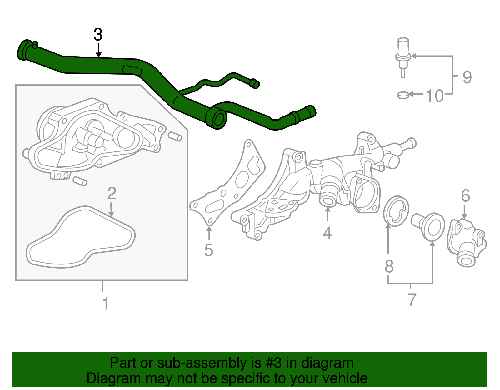 19505-P8E-A00 - Connector Pipe 2003-2007 Honda Accord | Honda Parts Online