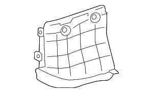 Genuine Official Toyota Seal, Front Fender Apron, Rh part# 53736-0R040 ...