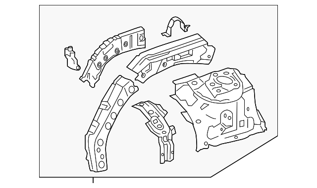 2019-2025 Toyota Apron Assembly 53702-42900 | Toyota Parts Center