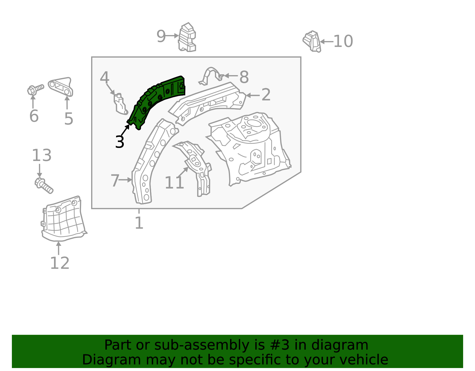 2019-2025 Toyota Upper Reinforced 53733-0R020 | MotorMotor