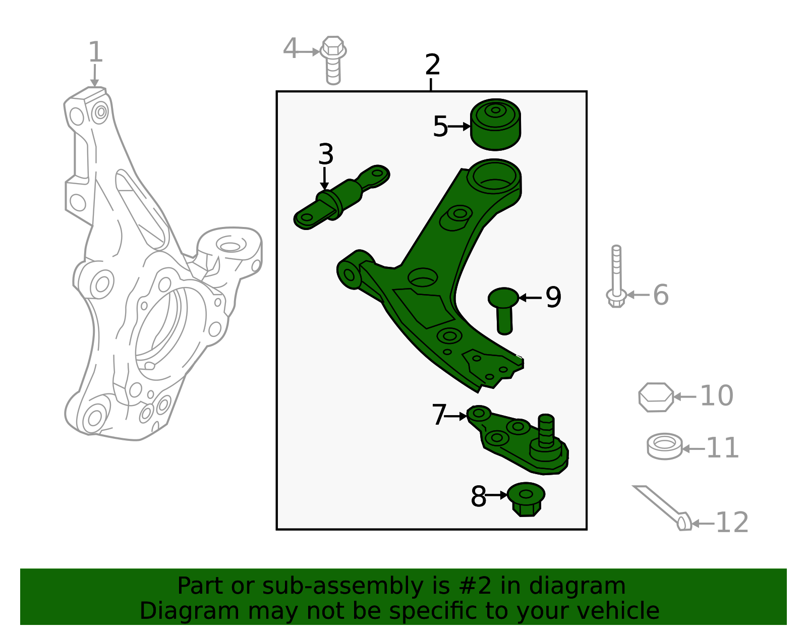 54501-CW050 - Lower Control Arm 2023-2026 Kia Sportage | Kia.Parts Store