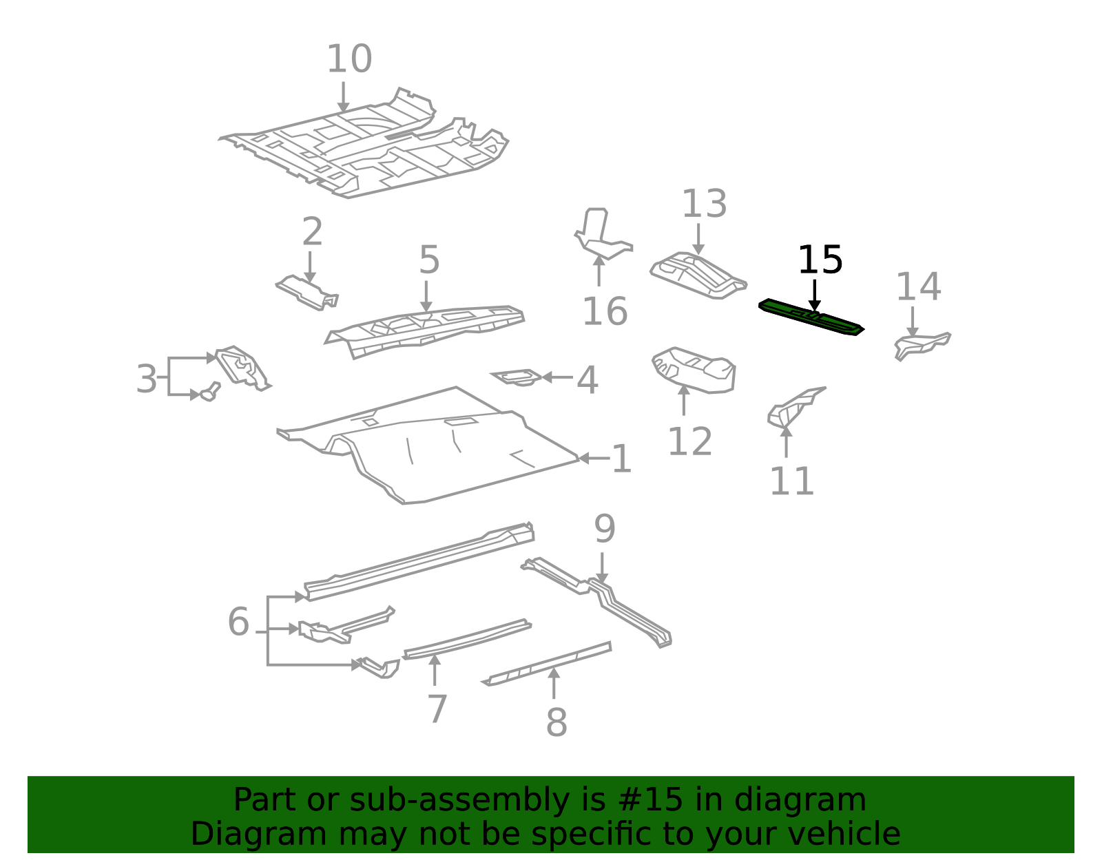 Genuine Official Toyota Heat Deflector part# 58151-60080 for 2011-2014 ...