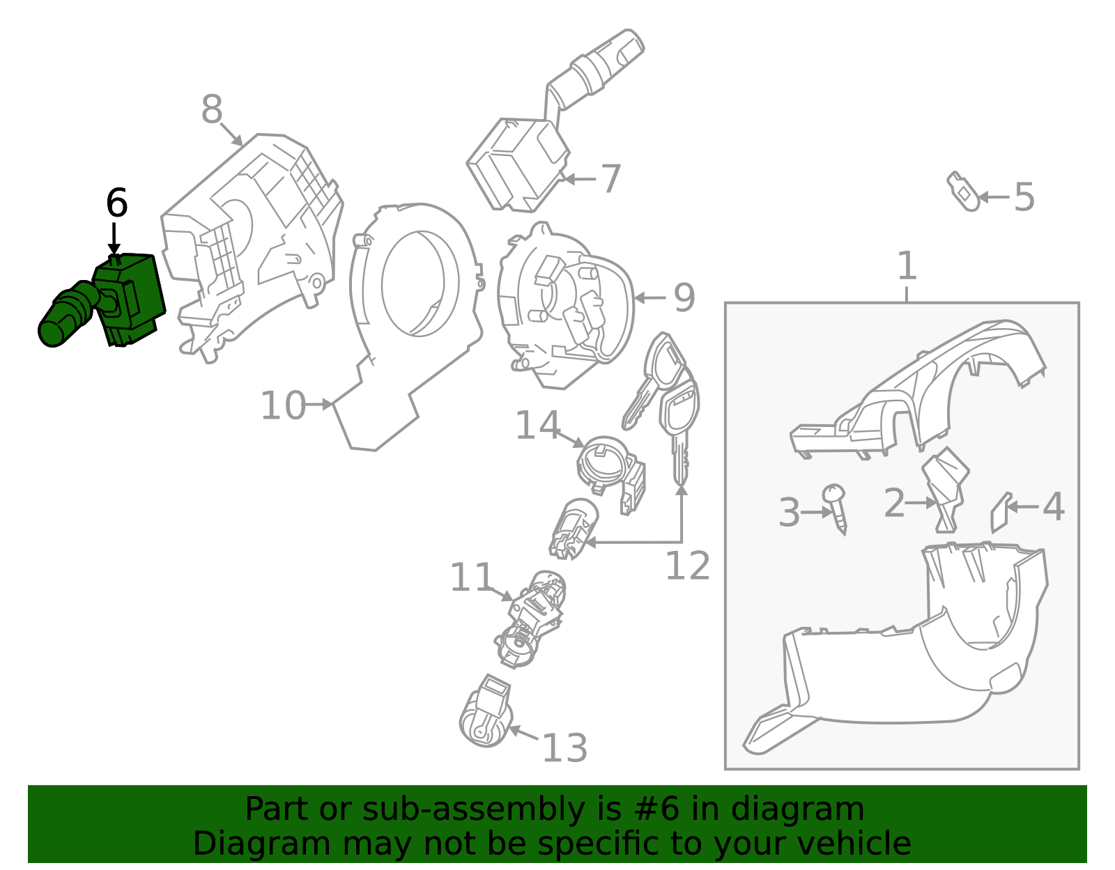 BN8R-66-122 - Combination Switch 2004-2010 Mazda | Mazda Parts.US