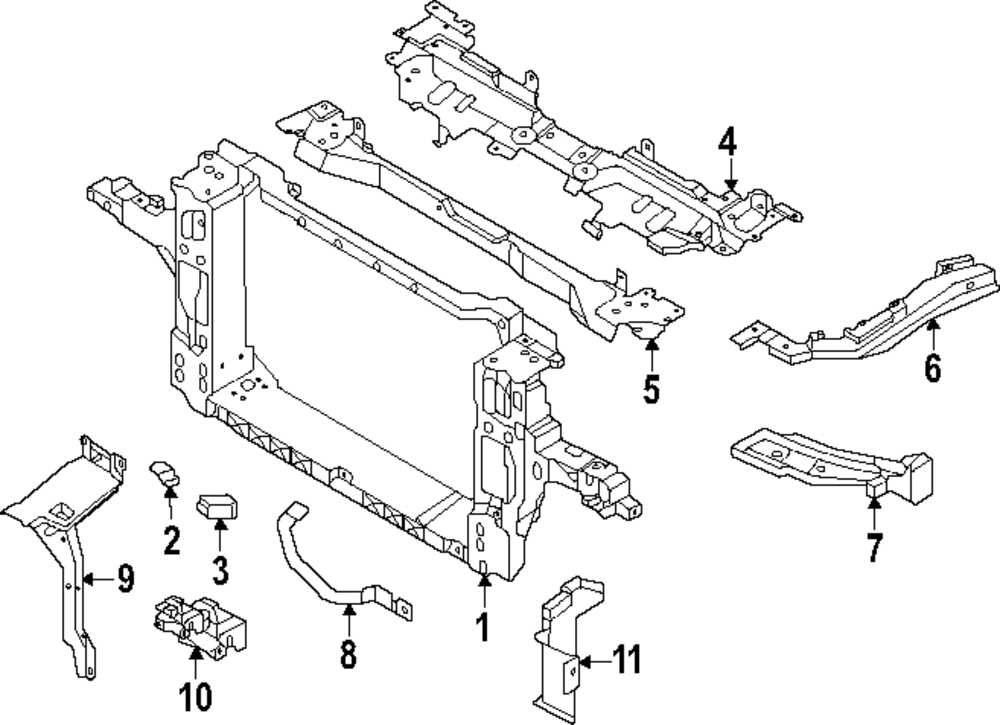 2023-2025 Nissan Z Radiator Support Seal 21496-6GP9A | Nissan Parts Central